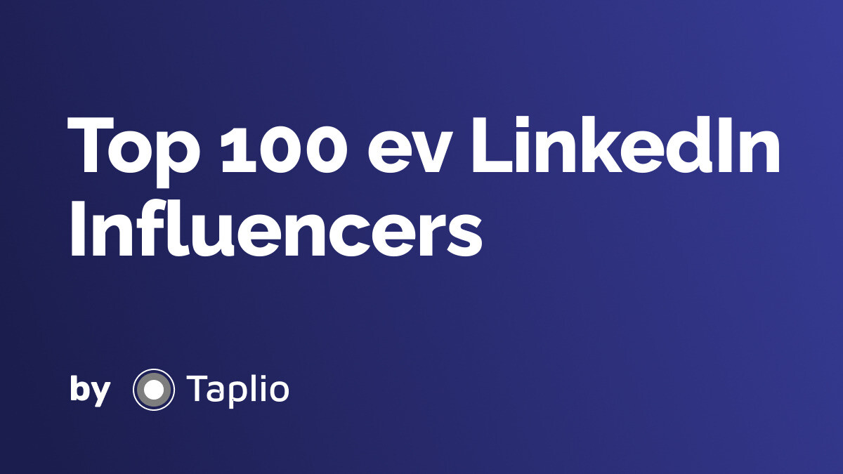 The 100 Best Linkedin Influencers about ev